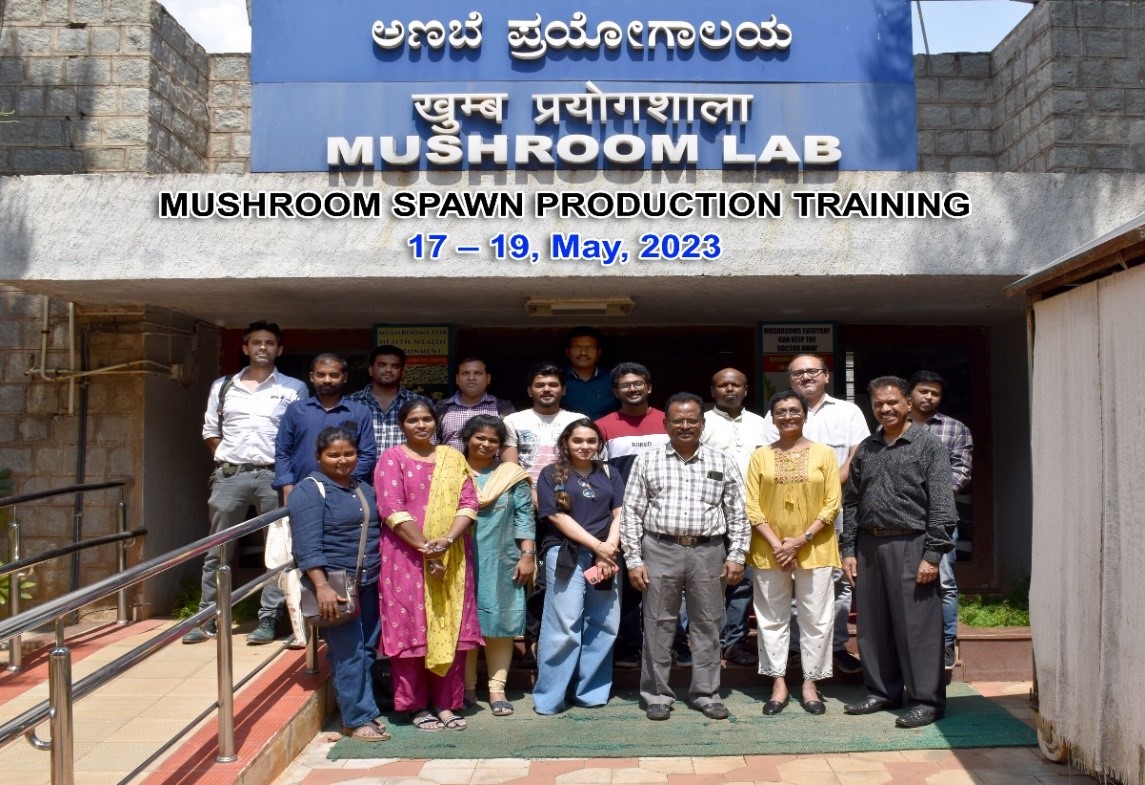 ICAR-IIHR Organised Entrepreneurship Training on “Mushroom Spawn ...