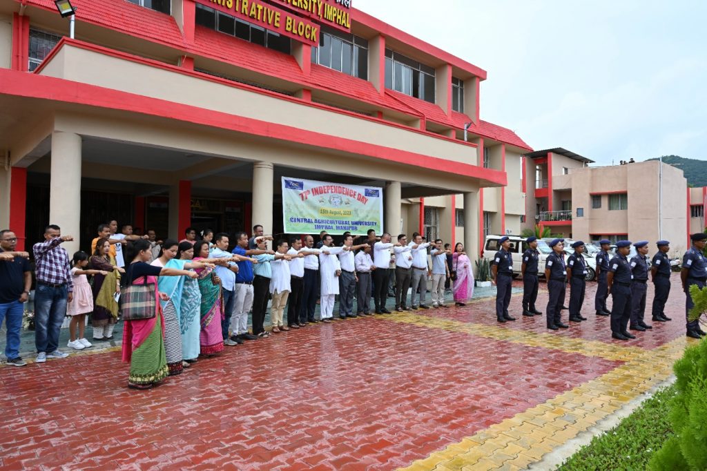 77th Independence Day celebration at Central Agricultural University ...